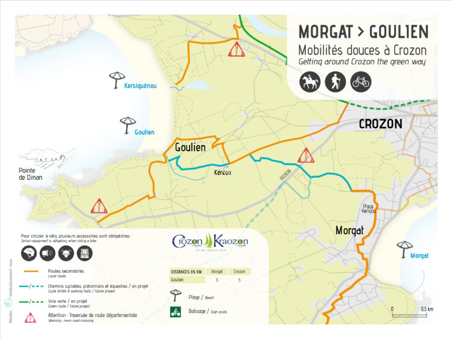Itinéraire vélo : Morgat - Goulien - Crozon - Crozon