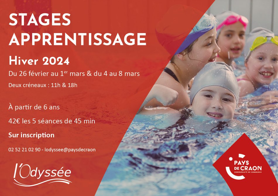 Infos Centre Aquatique L'Odyssée de Craon - Cuillé