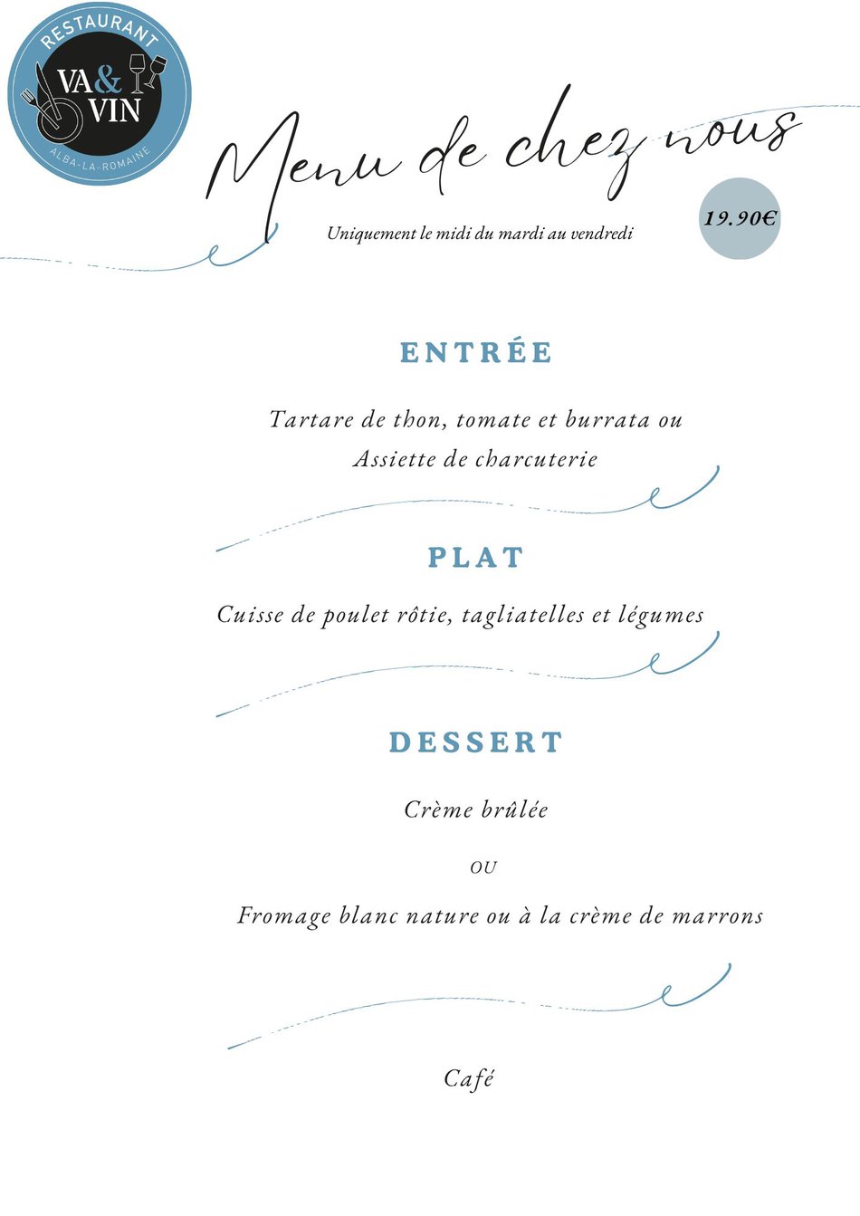 Menu du jeudi 14 mars - Alba-la-Romaine