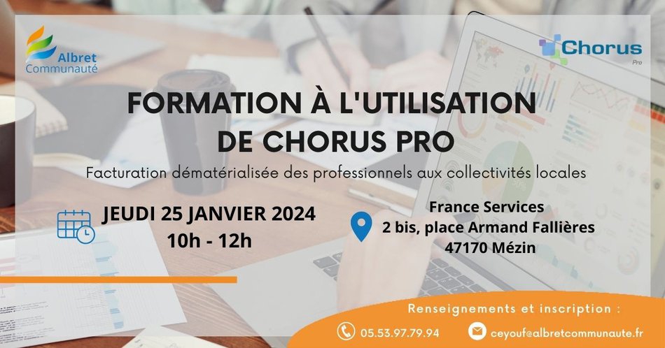 FORMATION UTILISATION CHORUS PRO - Montgaillard-en-Albret