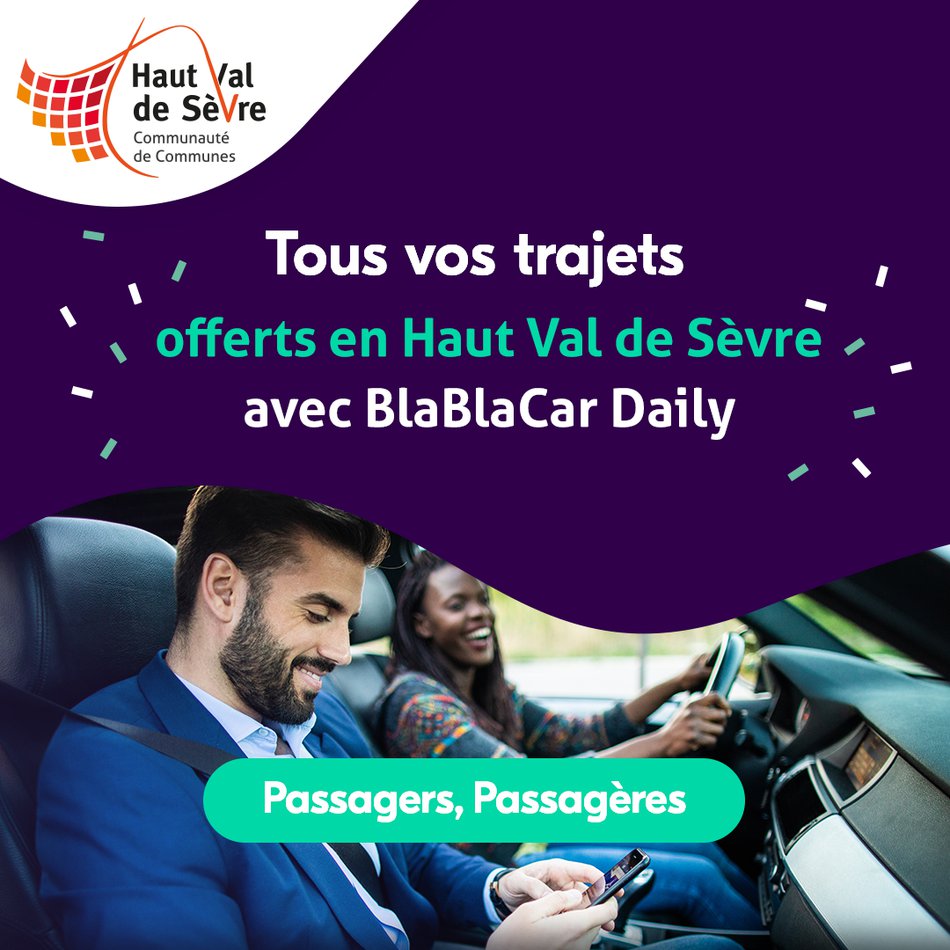 Application pour le covoiturage au quotidien - Sainte Eanne