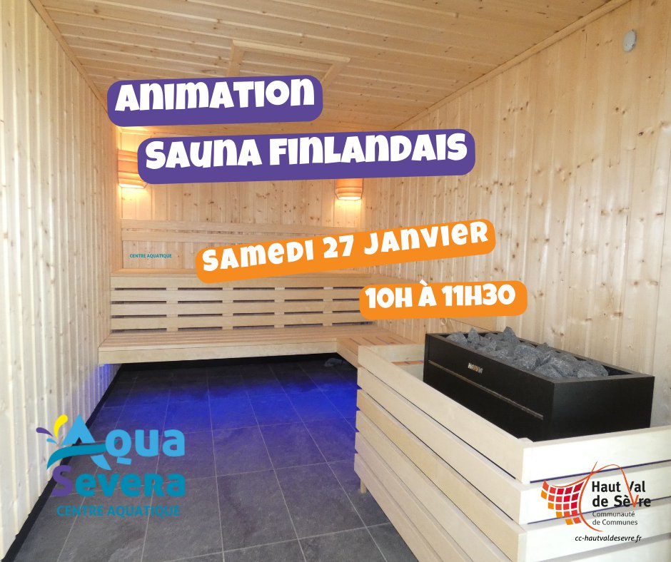 Centre aquatique - Animation Sauna finlandais