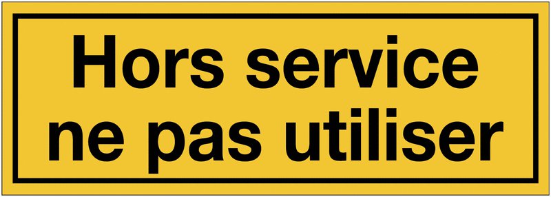 Ascenseur hors service