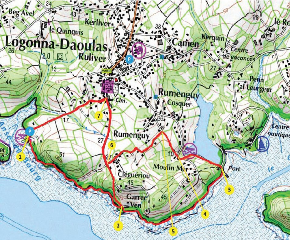 Sentier de Moulin Mer - Logonna-Daoulas