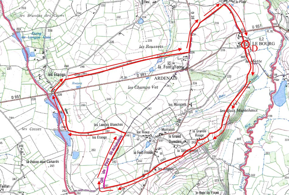 RANDONNÉE "Circuit des Étangs" - Ardenais